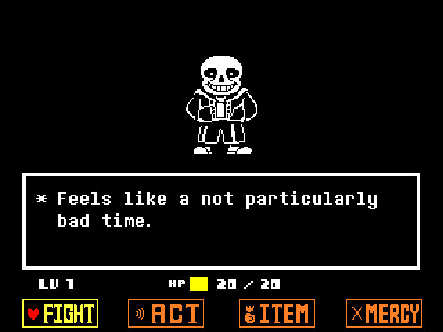 Sans/In battle (10th Anniversary) - The Undertale Wiki