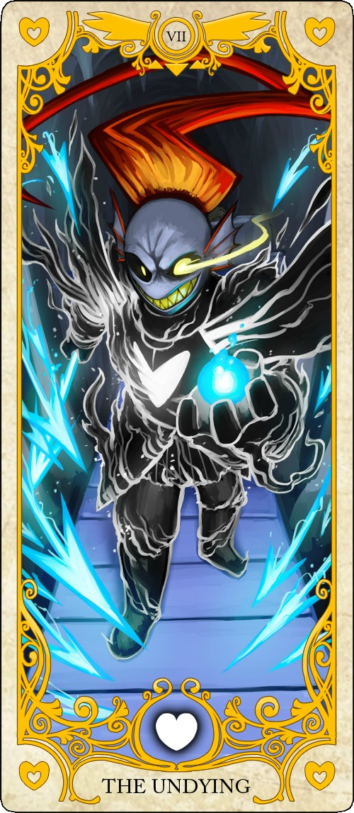 File:Undyne the Undying tarot.png - The Undertale Wiki