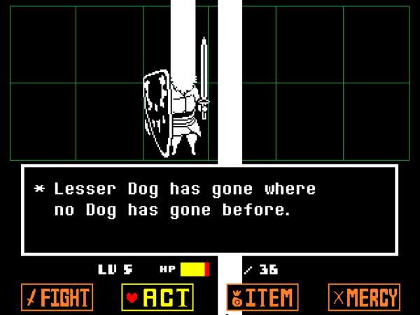 Lesser Dog - The Undertale Wiki