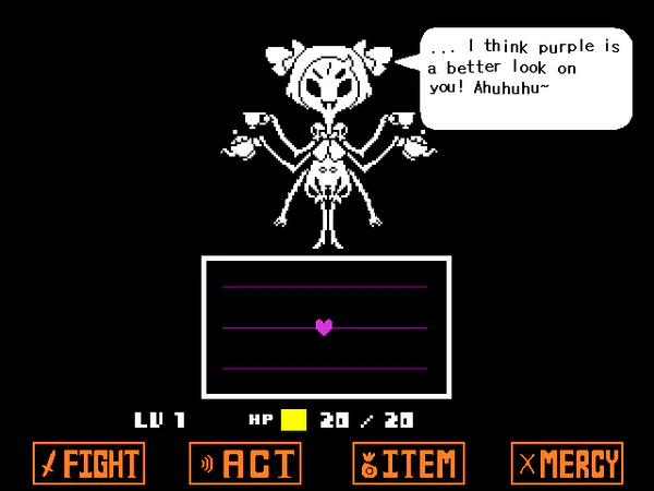 Muffet/In battle - The Undertale Wiki
