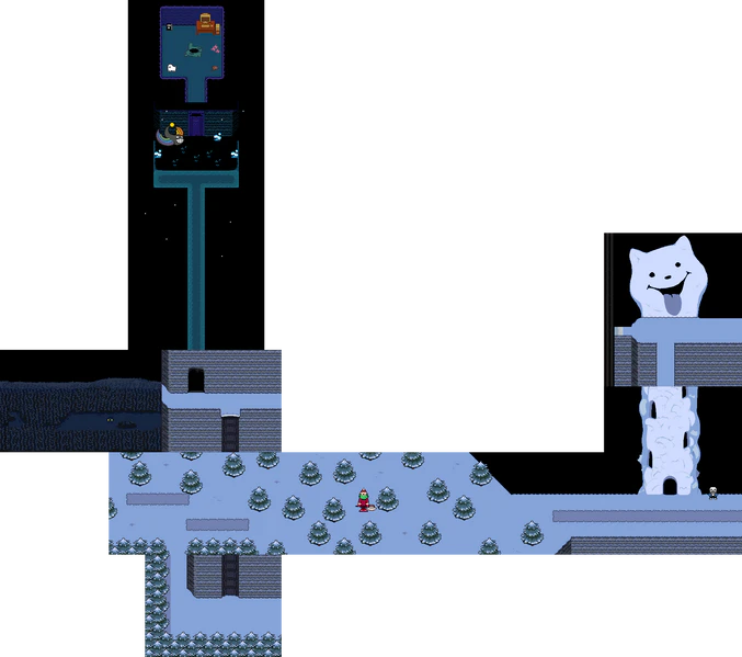 File:Snowdin map Forest.png - The Undertale Wiki